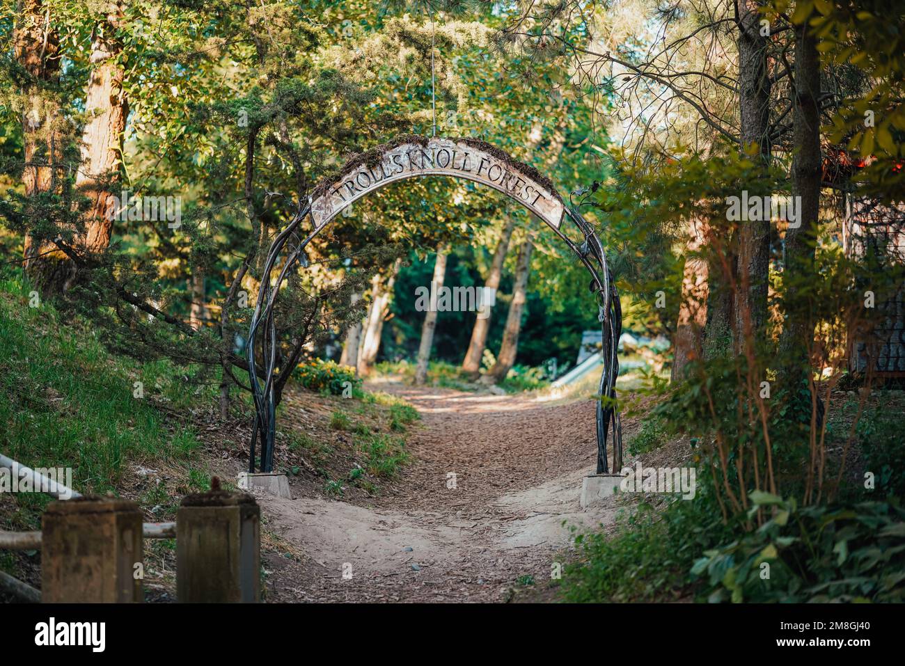 This is a portal in a park in Seattle Stock Photo - Alamy