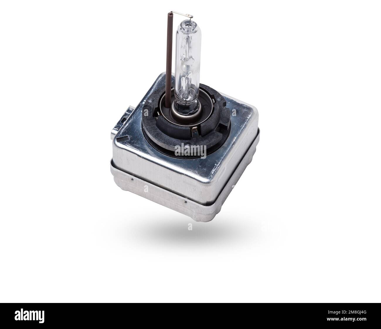 Xenon is a new lamp for automotive headlights on a white background ...