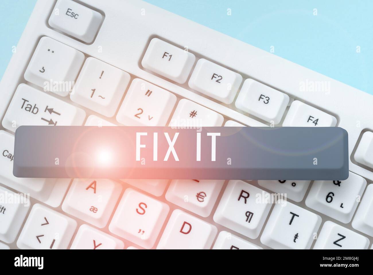 Text caption presenting Fix It, Internet Concept Fasten something ...