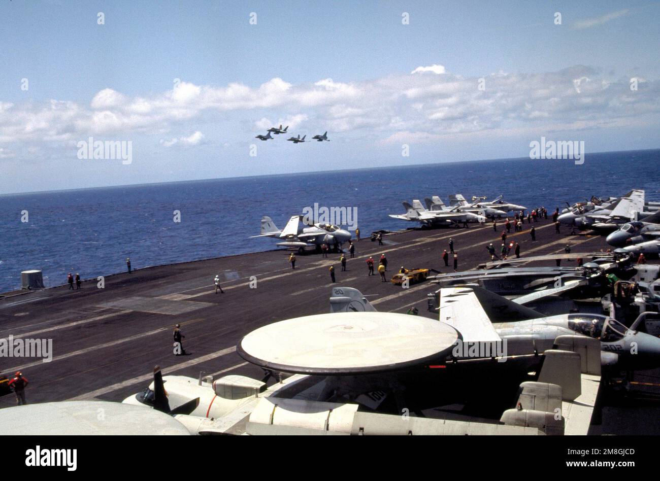 Mirage 2000 aircraft of the French Navy and F/A-18 Hornet aircraft fly ...