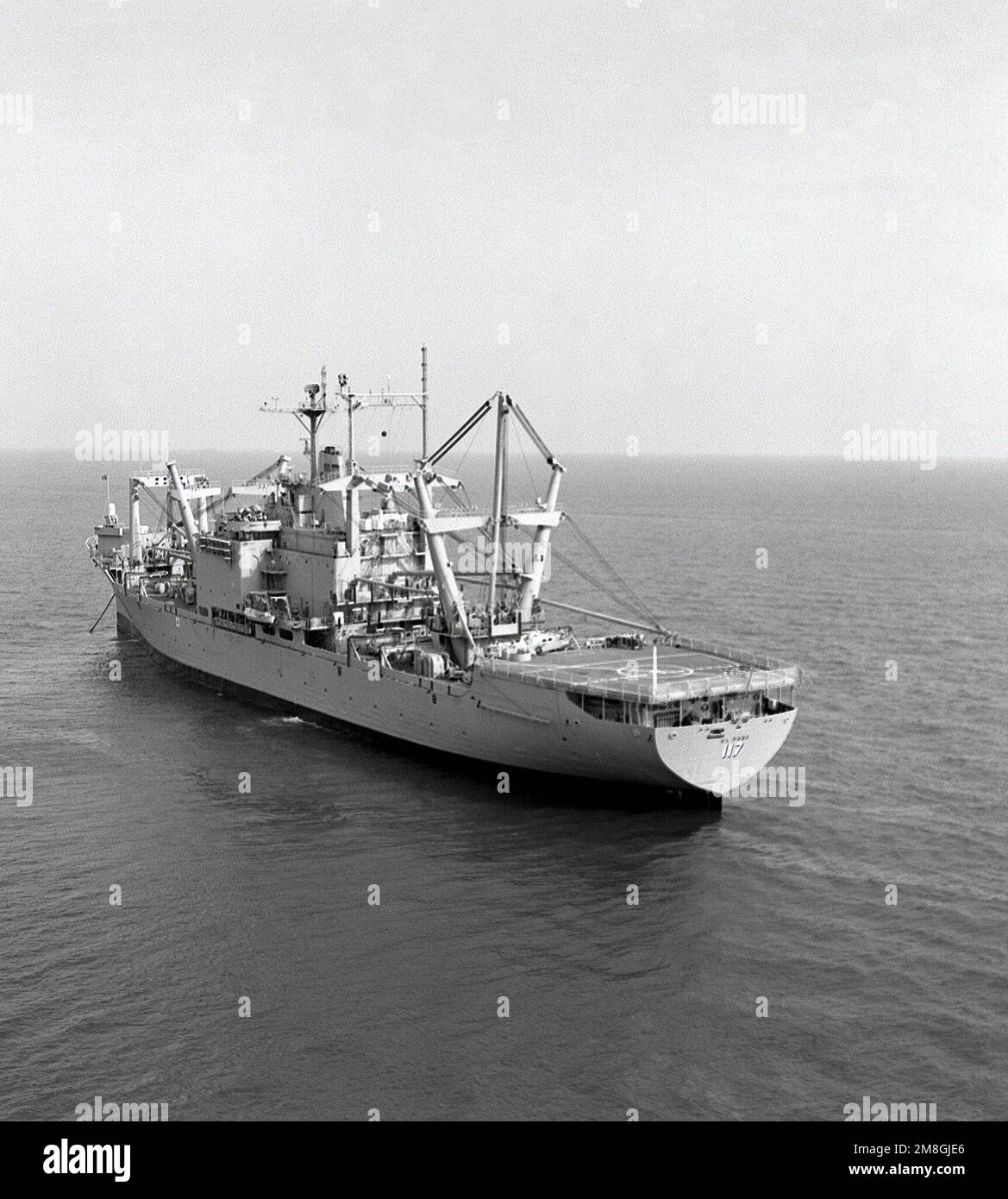 A port quarter view of the amphibious cargo ship USS EL PASO (LKA-117 ...