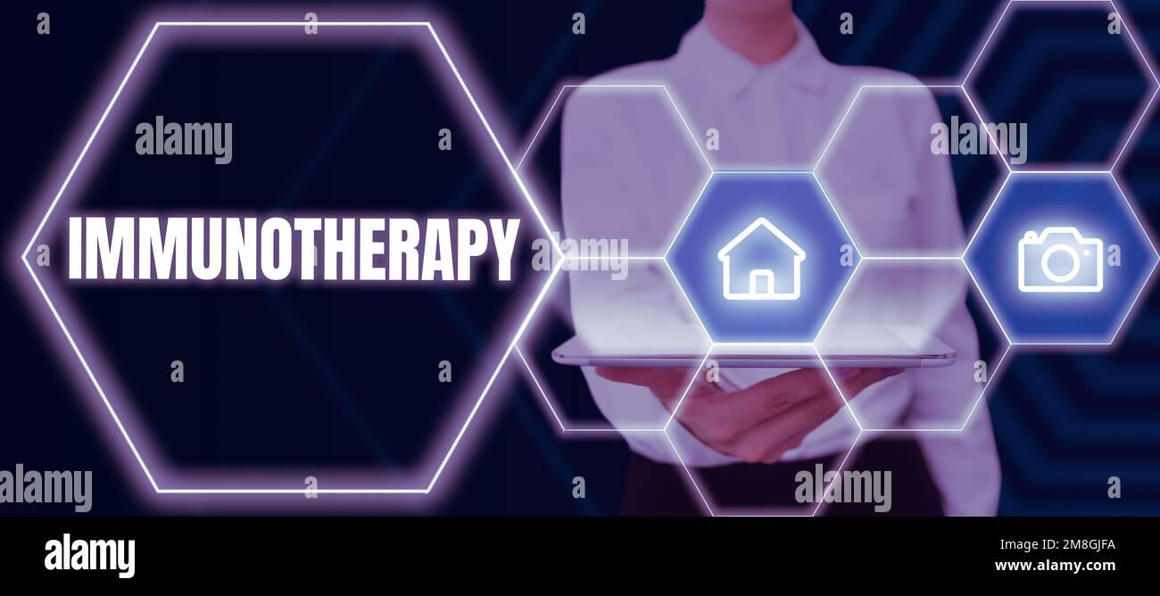 Text sign showing Immunotherapy, Business concept treatment or ... Text sign showing Immunotherapy, Business concept treatment or ...