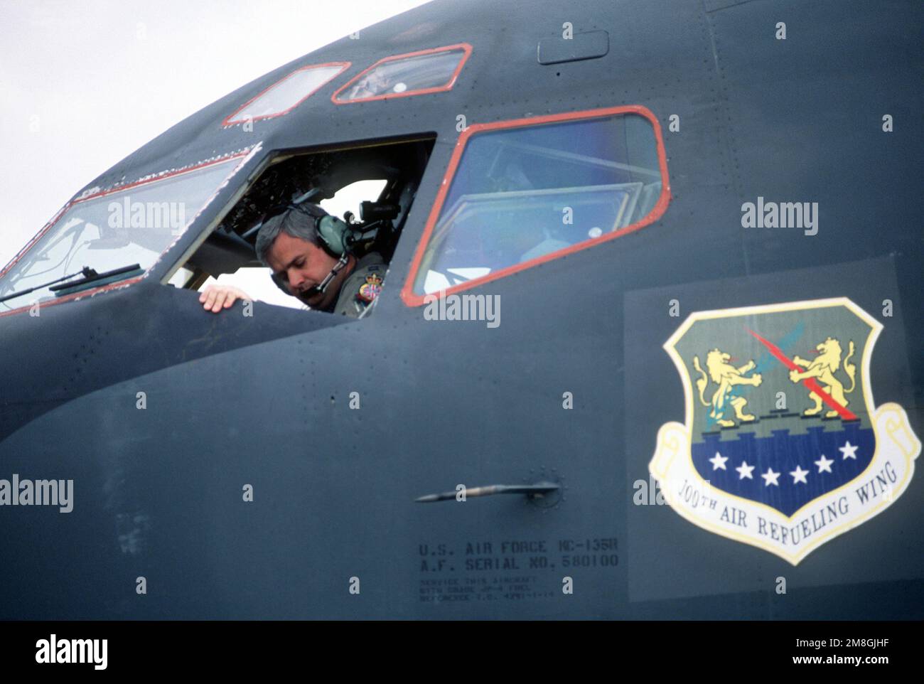 CPT Bob Maddox, a KC-135 Stratotanker aircraft commander from the 100th ...