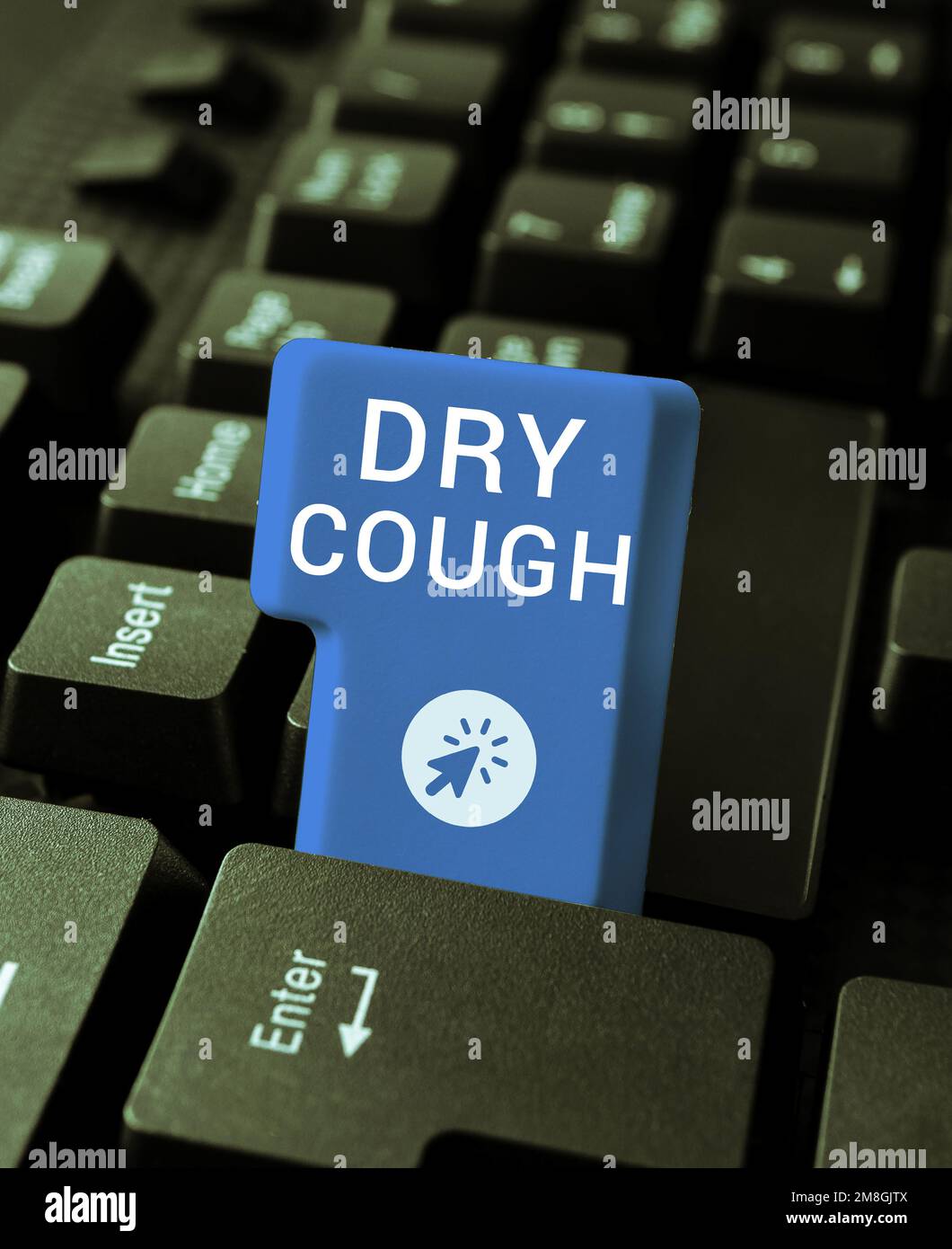 Conceptual caption Dry Cough. Business showcase cough that are not ...