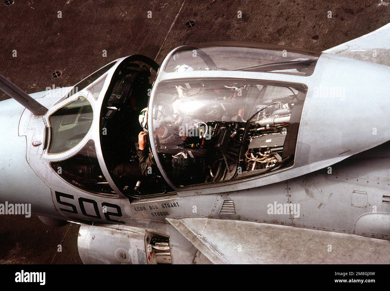 Pilot and bombardier/navigator of an Attack Squadron 165 (VA-165) A-6E ...