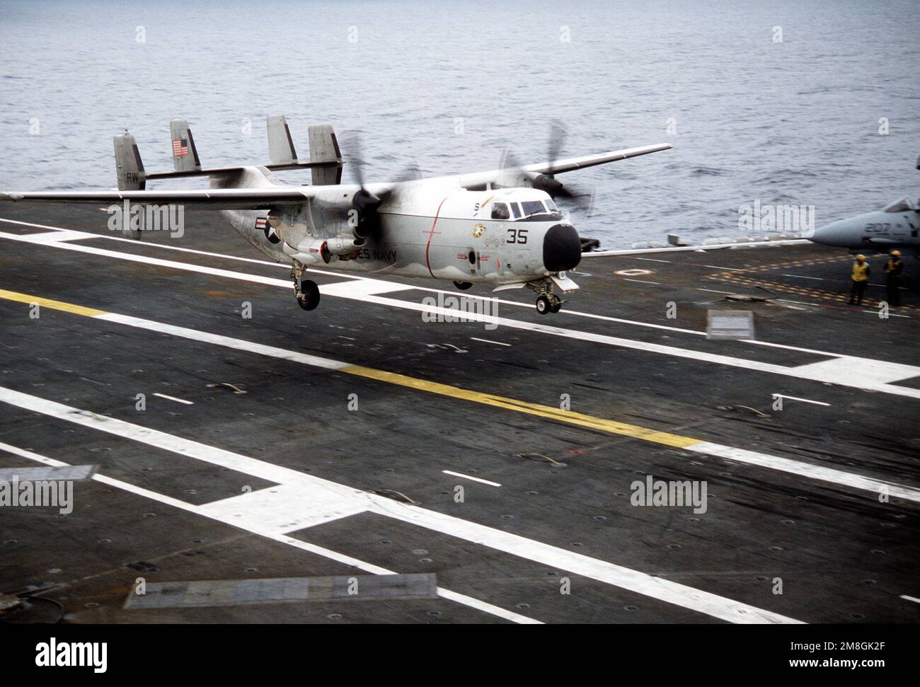 A Fleet Logistics Support Squadron 30 (VRC-30) C-2A Greyhound aircraft ...