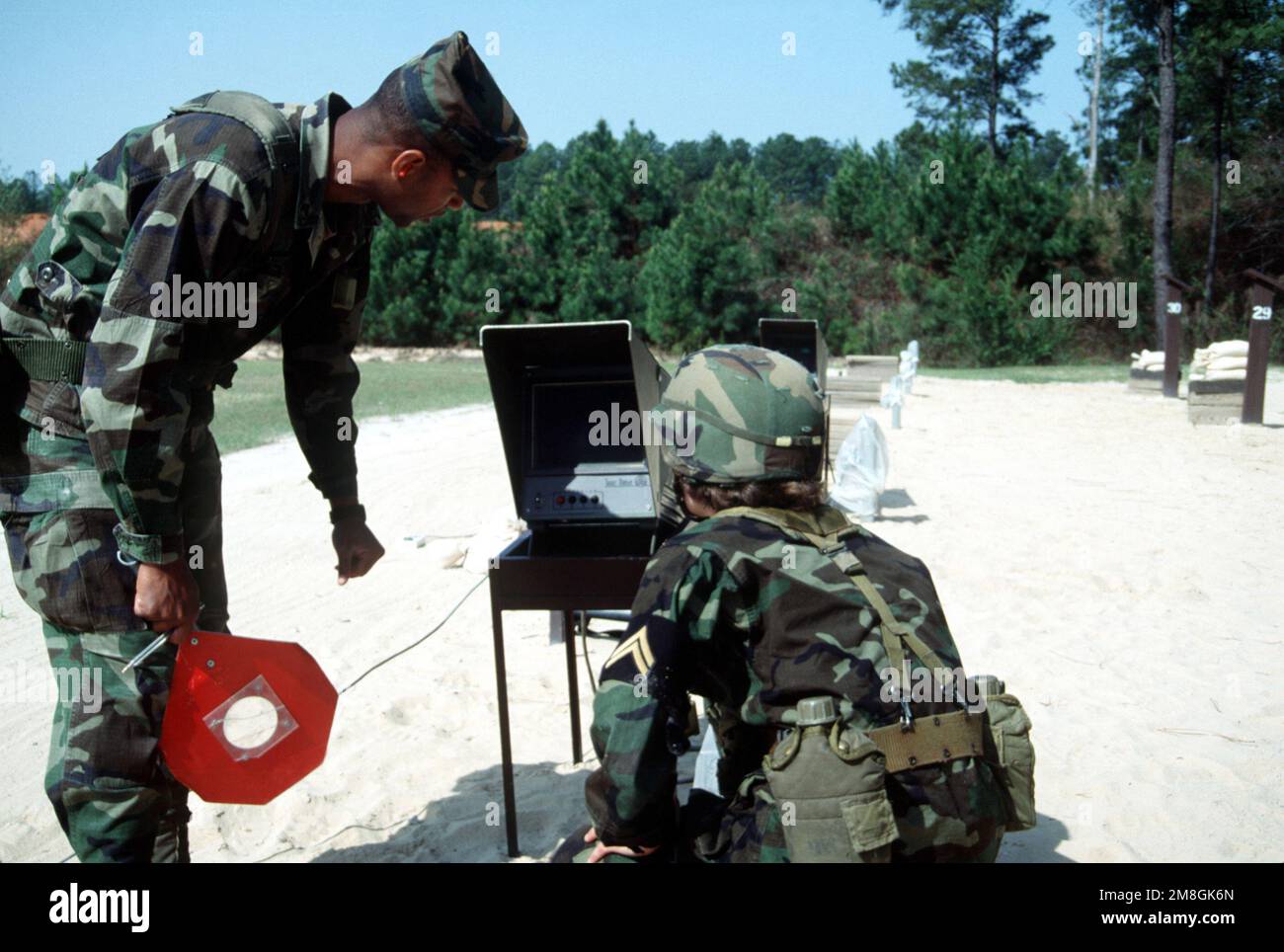 Using the Lomah system a soldier can see where the rounds are hitting ...