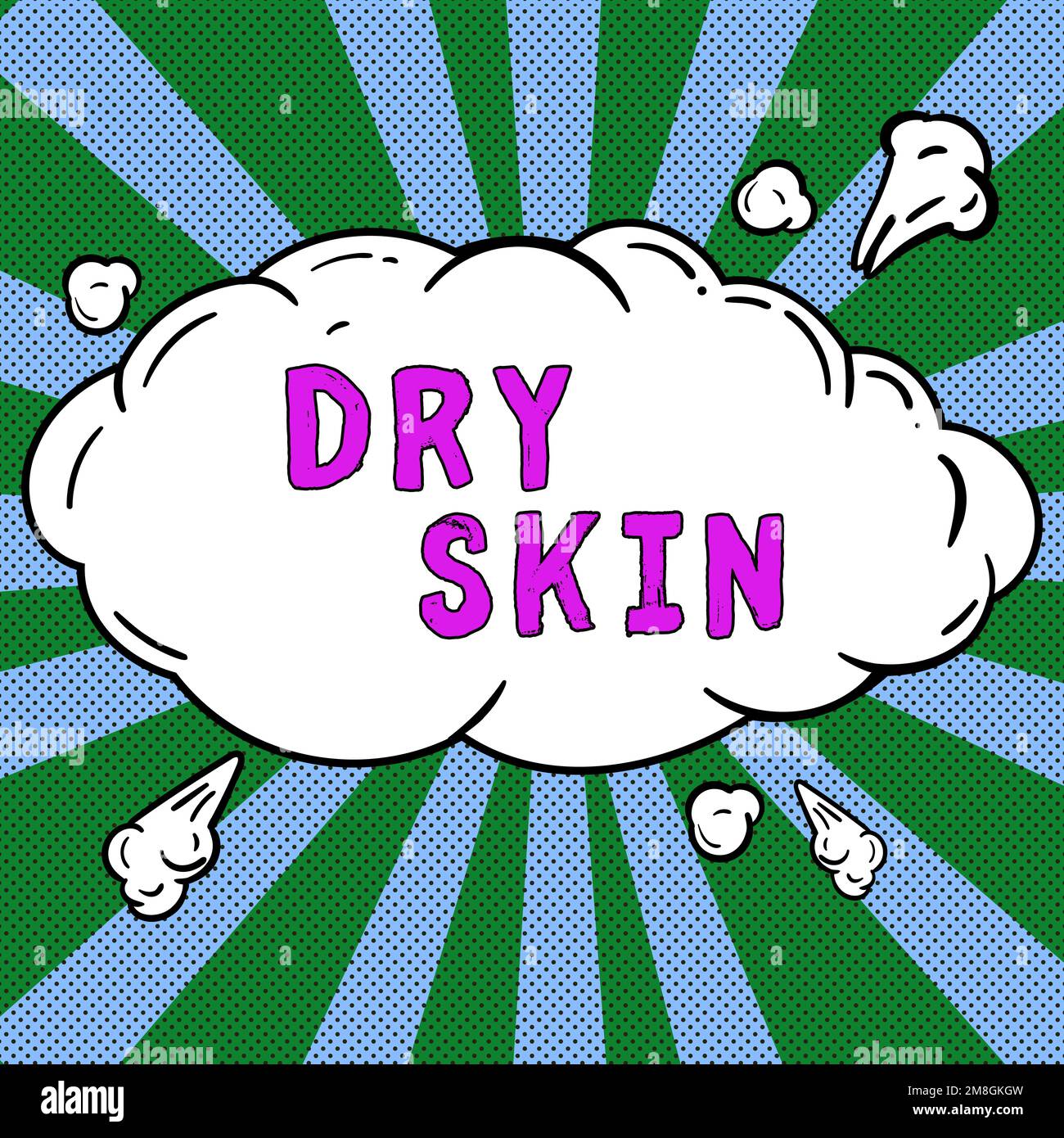 Text showing inspiration Dry Skin, Business concept uncomfortable ...
