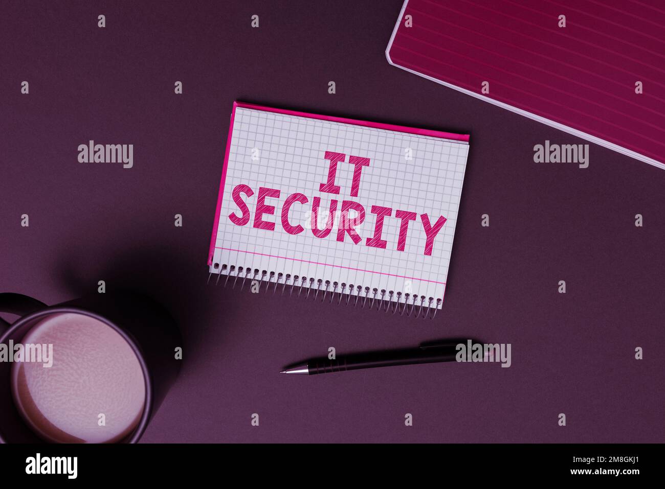 Handwriting text It Security. Concept meaning Protection of internet ...