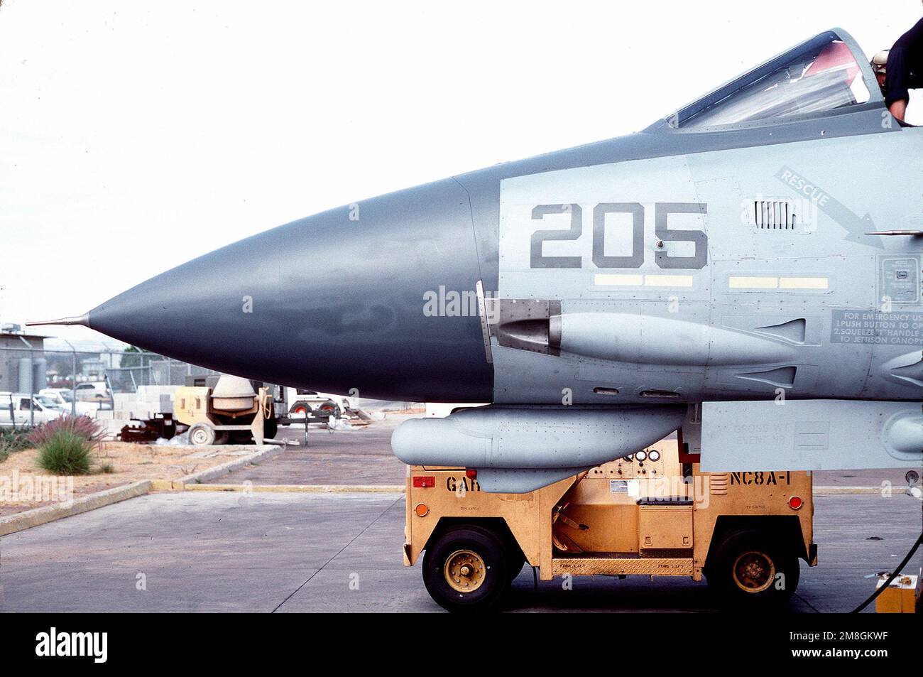 A view of the nose section of a Fighter Squadron 31 (VF-31) F-14D ...