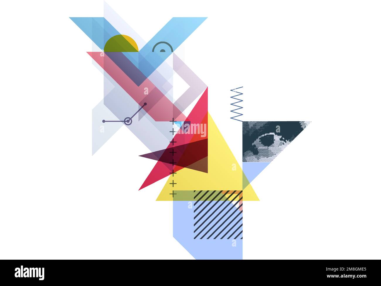 Art composition for art gallery, wall decoration or interior design ...