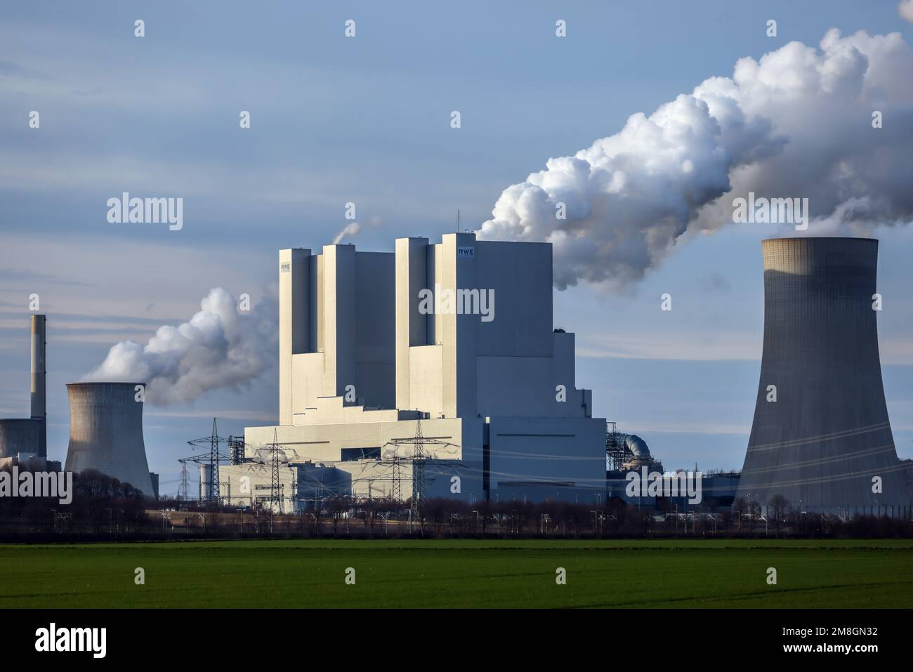 Grevenbroich, North Rhine-Westphalia, Germany - RWE Power AG Neurath ...