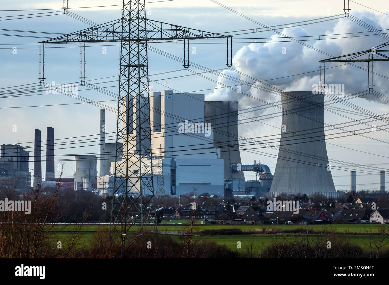 Grevenbroich, North Rhine-Westphalia, Germany - RWE Power AG Neurath ...
