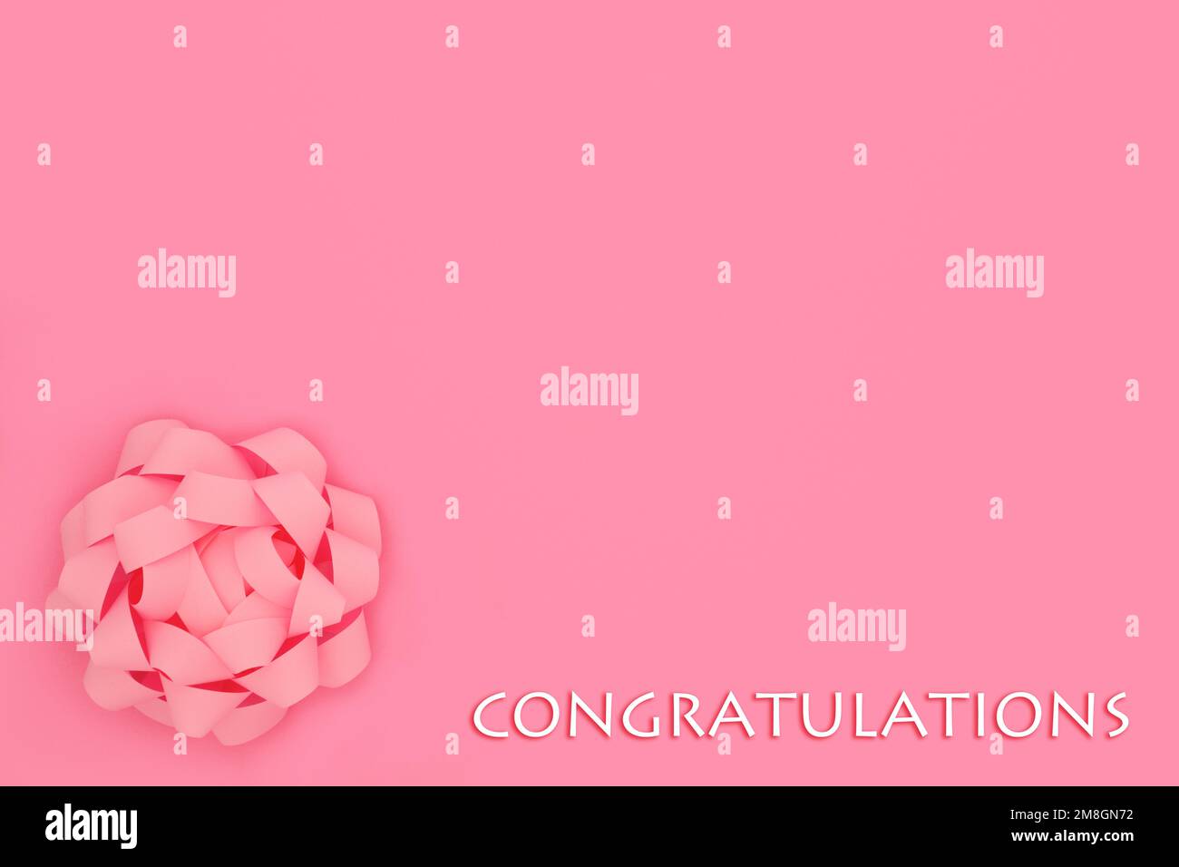 Congratulations for birth of a girl or bridal design concept with ...