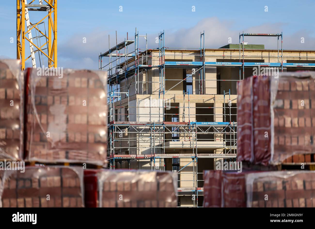 Bedburg, North Rhine-Westphalia, Germany - building material, clinker ...