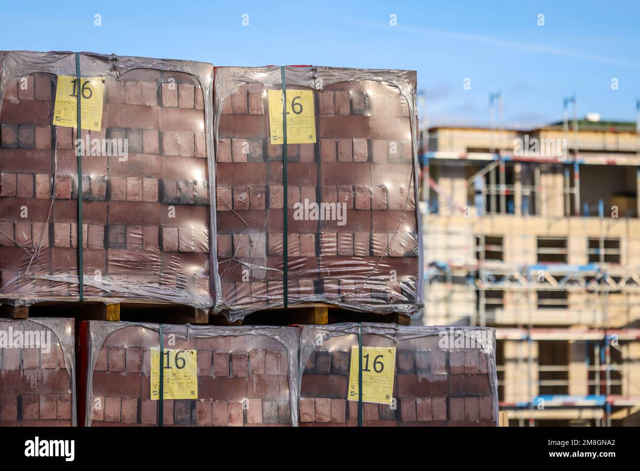 Bedburg, North Rhine-Westphalia, Germany - building material, clinker ...