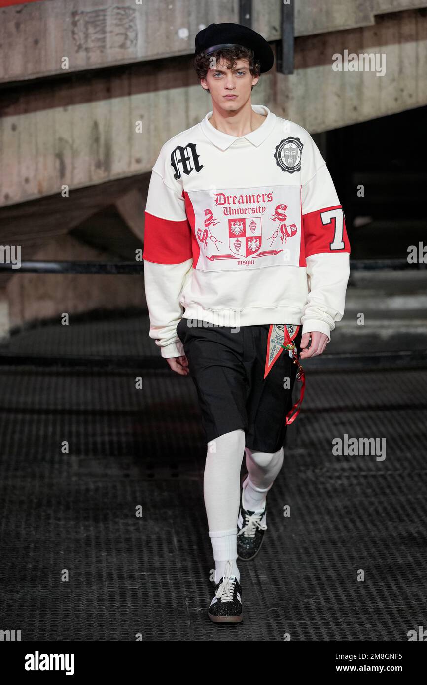 Milan, Italy. 14th Jan, 2023. Milan, Milan Fashion Week, fall winter ...