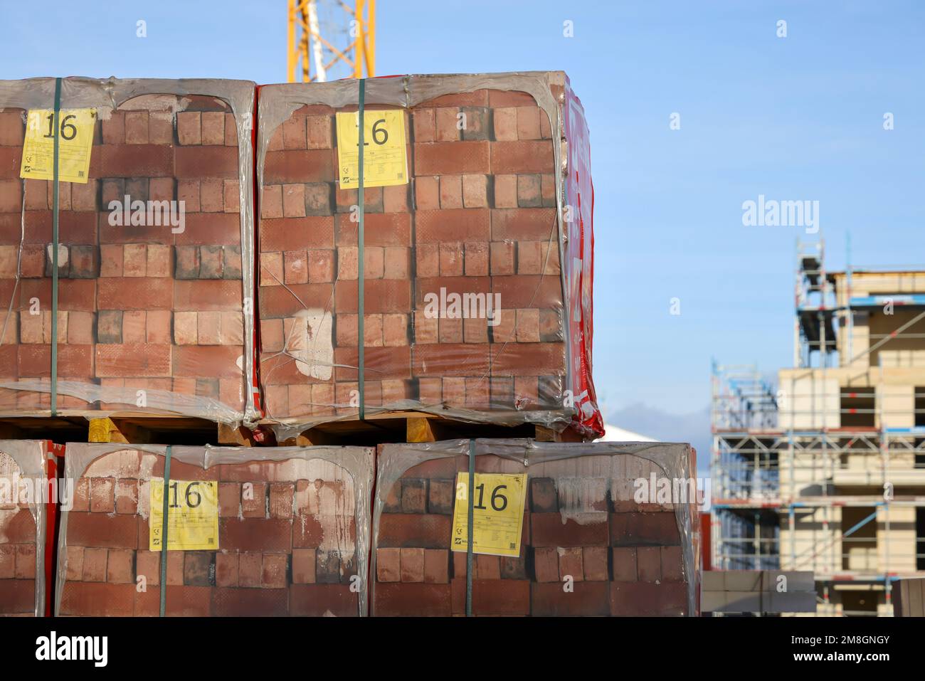 Bedburg, North Rhine-Westphalia, Germany - building material, clinker ...