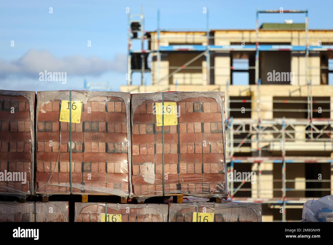 Bedburg, North Rhine-Westphalia, Germany - building material, clinker ...
