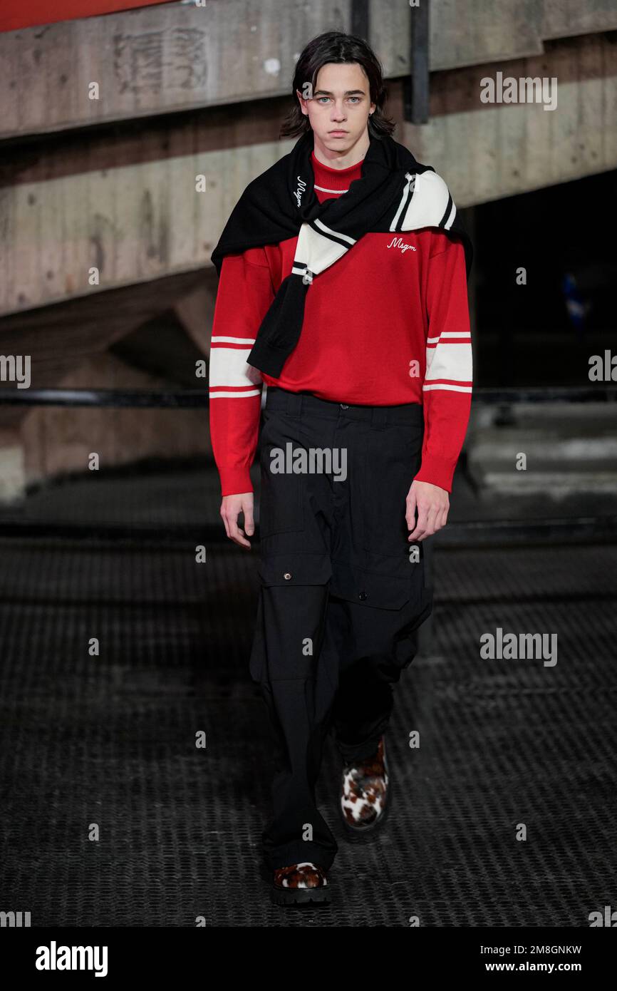 Milan, Italy. 14th Jan, 2023. Milan, Milan Fashion Week, fall winter ...