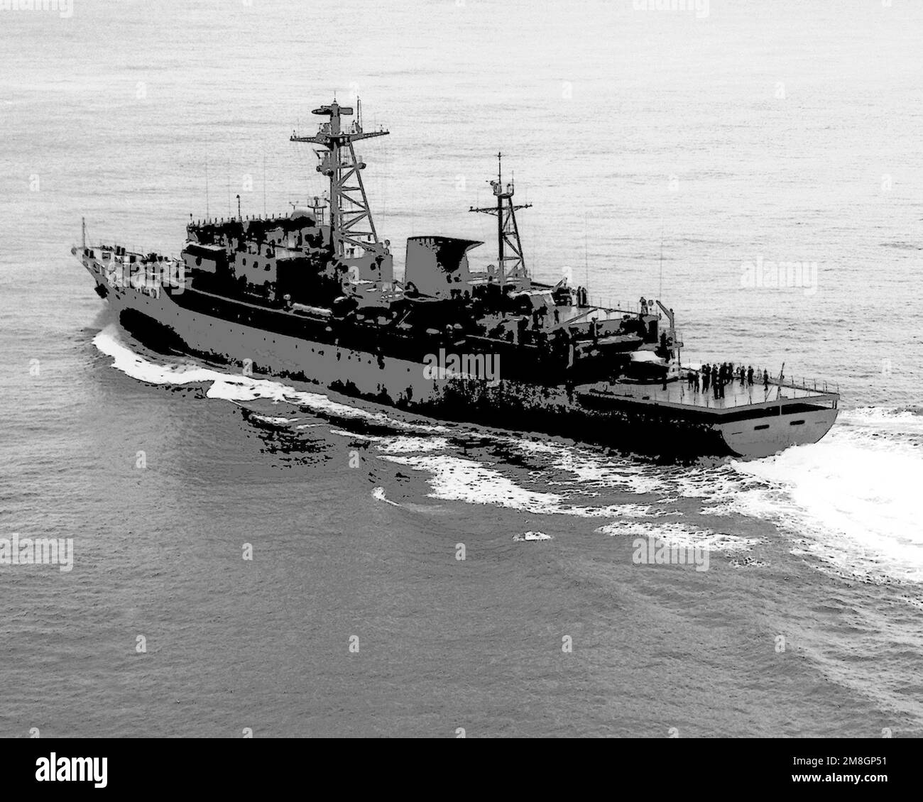 A port quarter view of the Chinese midshipman training ship ZHENGHE (81 ...