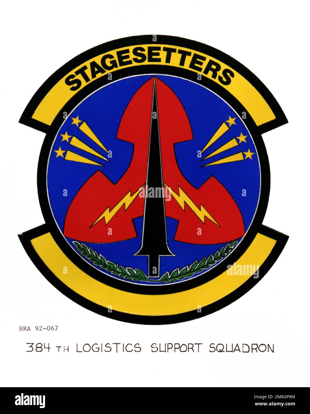 Approved insignia for: 384th Logistics Support Squadron. Country ...