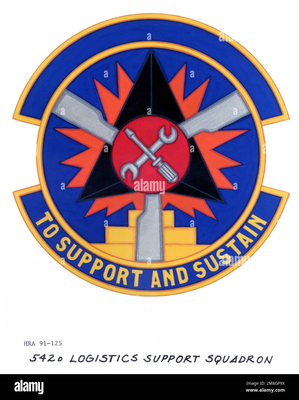 Approved insignia for: 542nd Logistics Support Squadron. Country ...