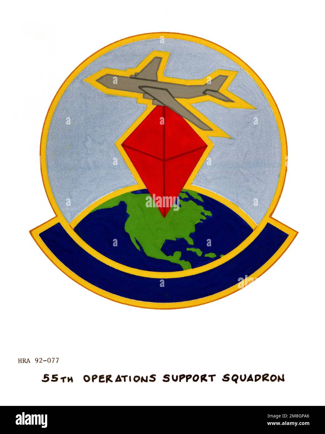 Approved insignia for: 55th Operations Support Squadron. Country ...