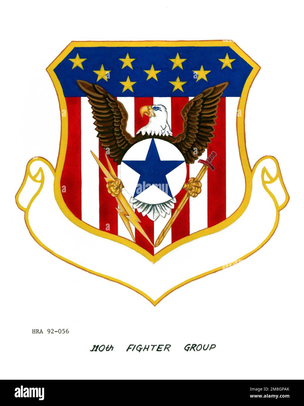 Approved insignia for: 110th Fighter Group. Country: Unknown Stock ...