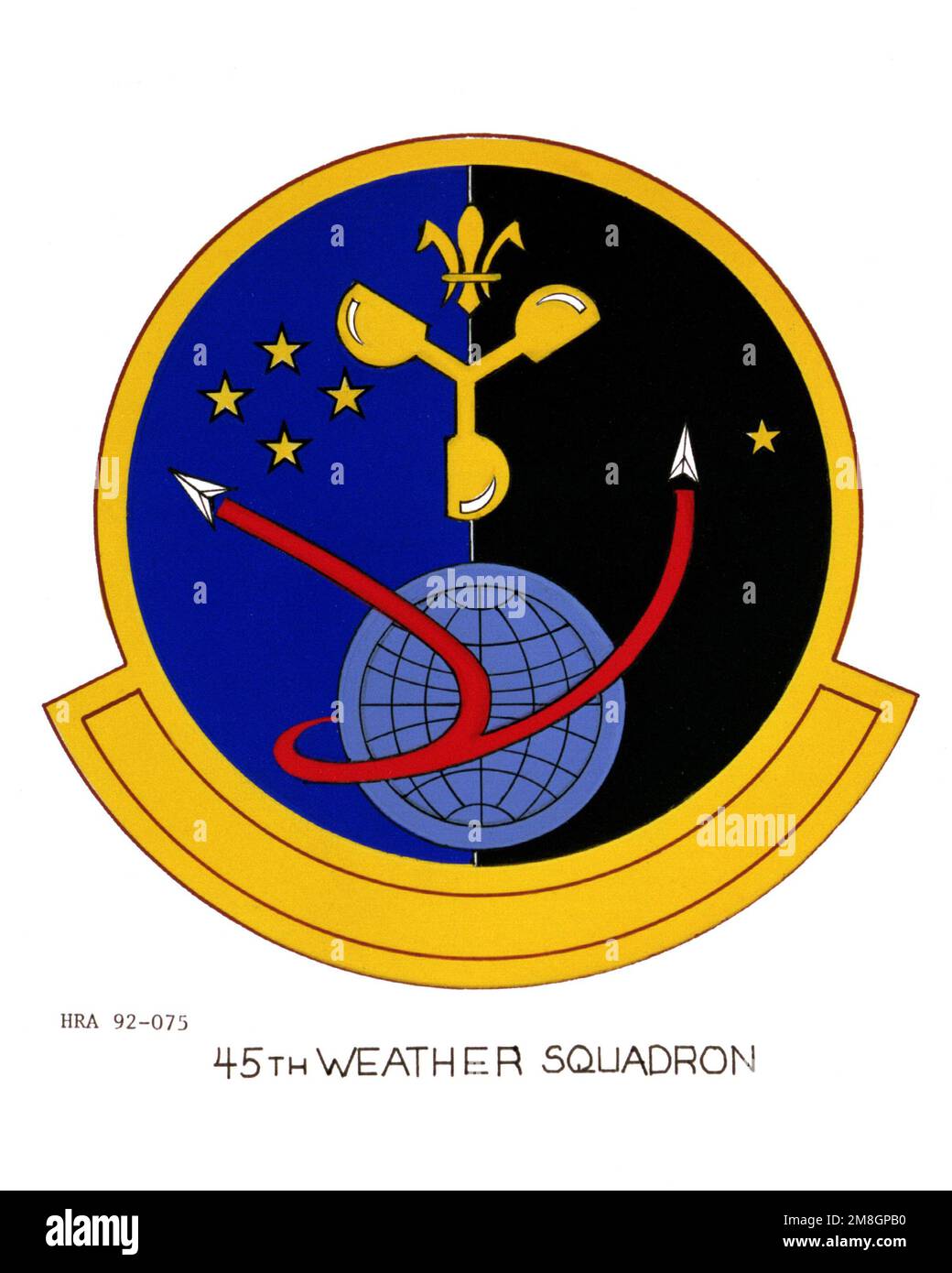 Approved insignia for: 45th Weather Squadron. Country: Unknown Stock Photo - Alamy