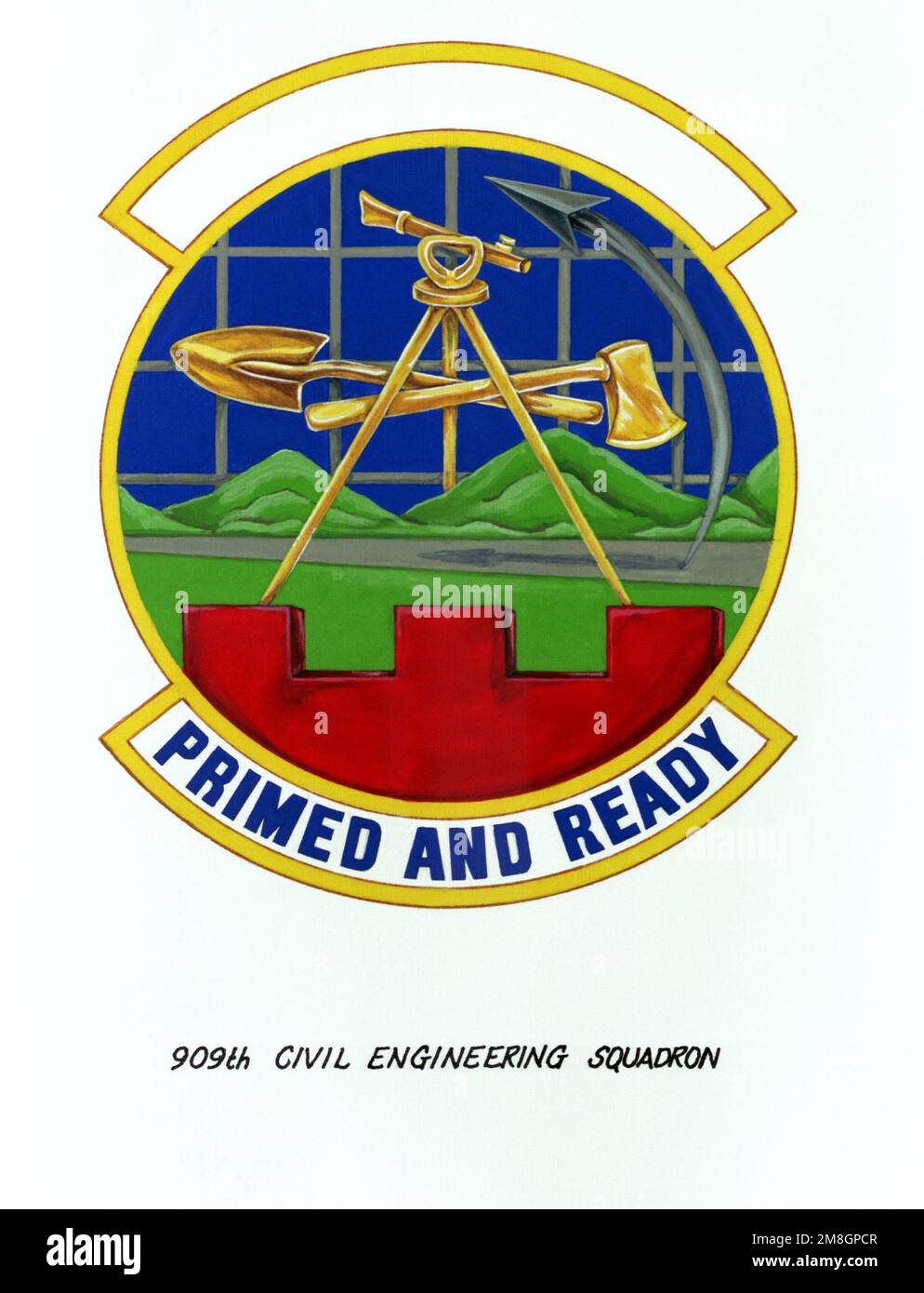 Approved insignia for: 909th Civil Engineering Squadron. Country ...