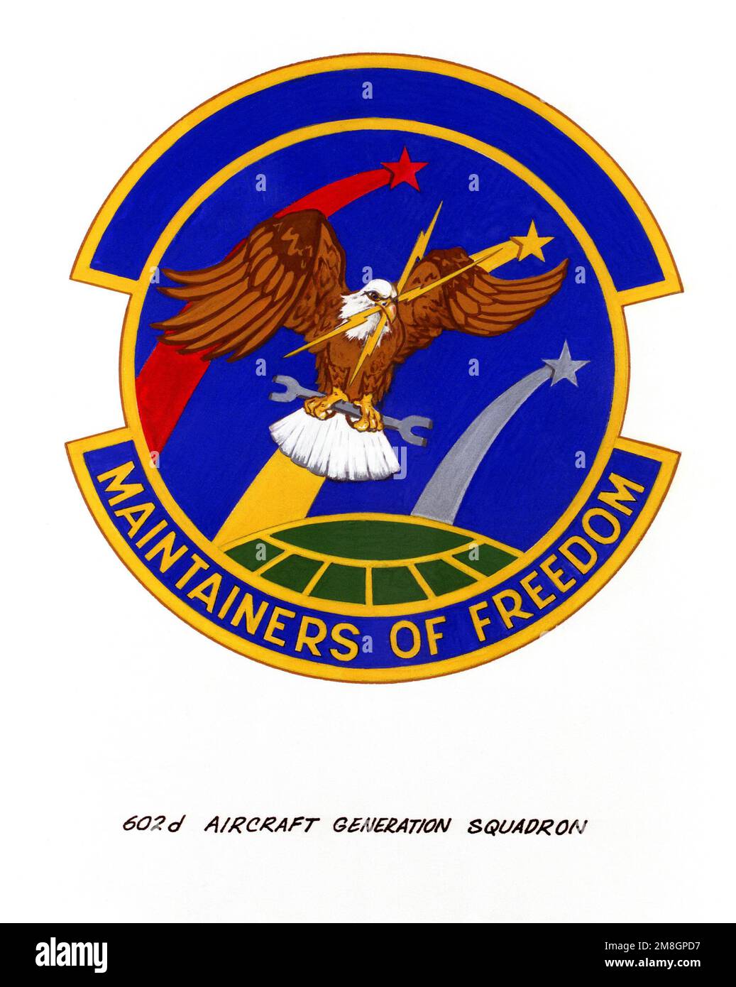 Approved insignia for: 602nd Aircraft Generation Squadron. Country ...