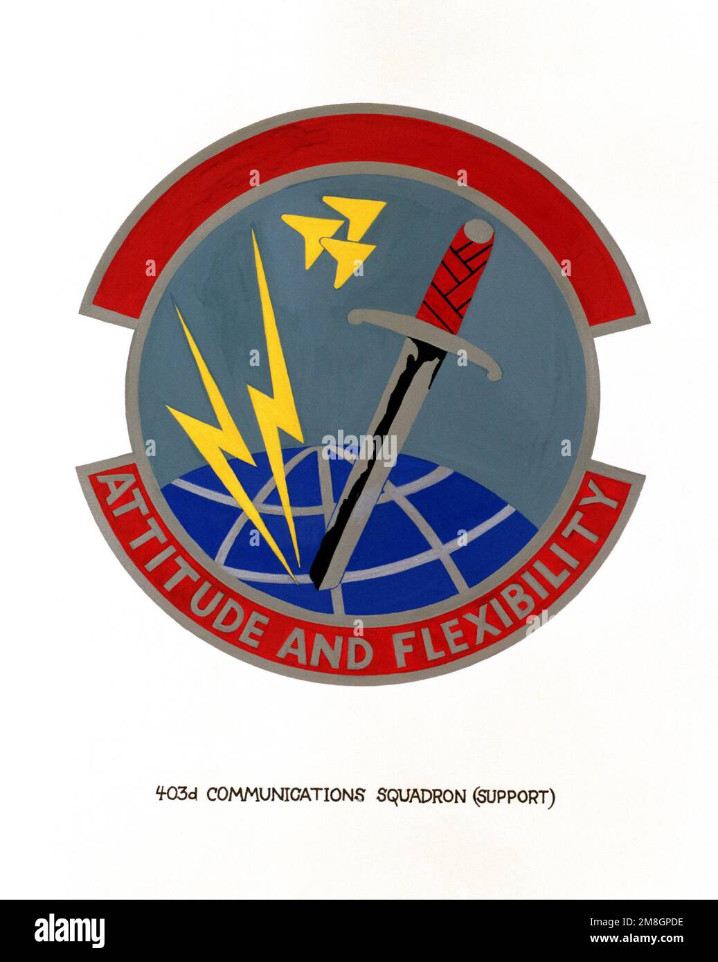 Approved insignia for: 403rd Communications Squadron (Support). Country ...
