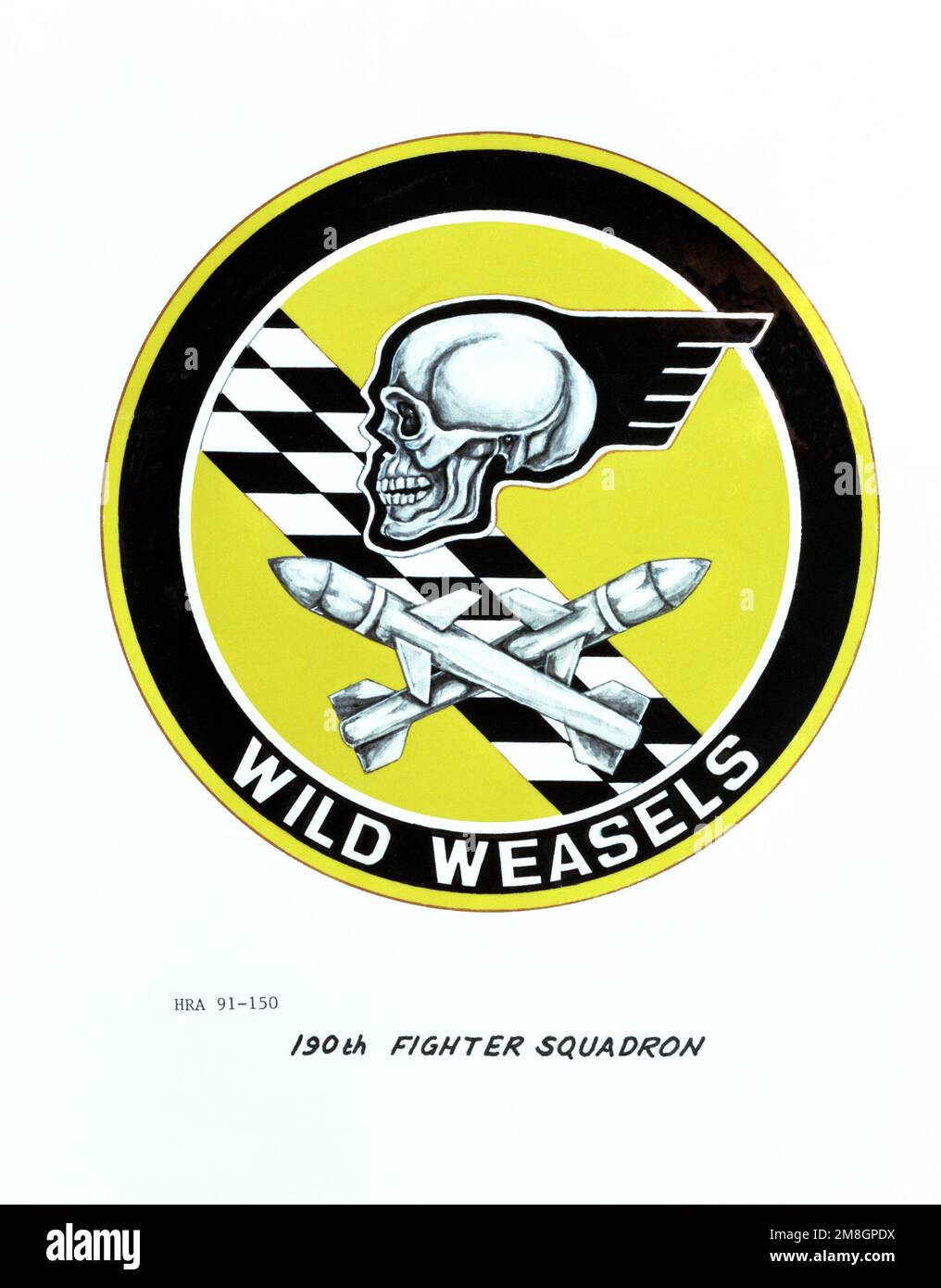 Approved insignia for: 190th Fighter Squadron. Country: Unknown Stock ...