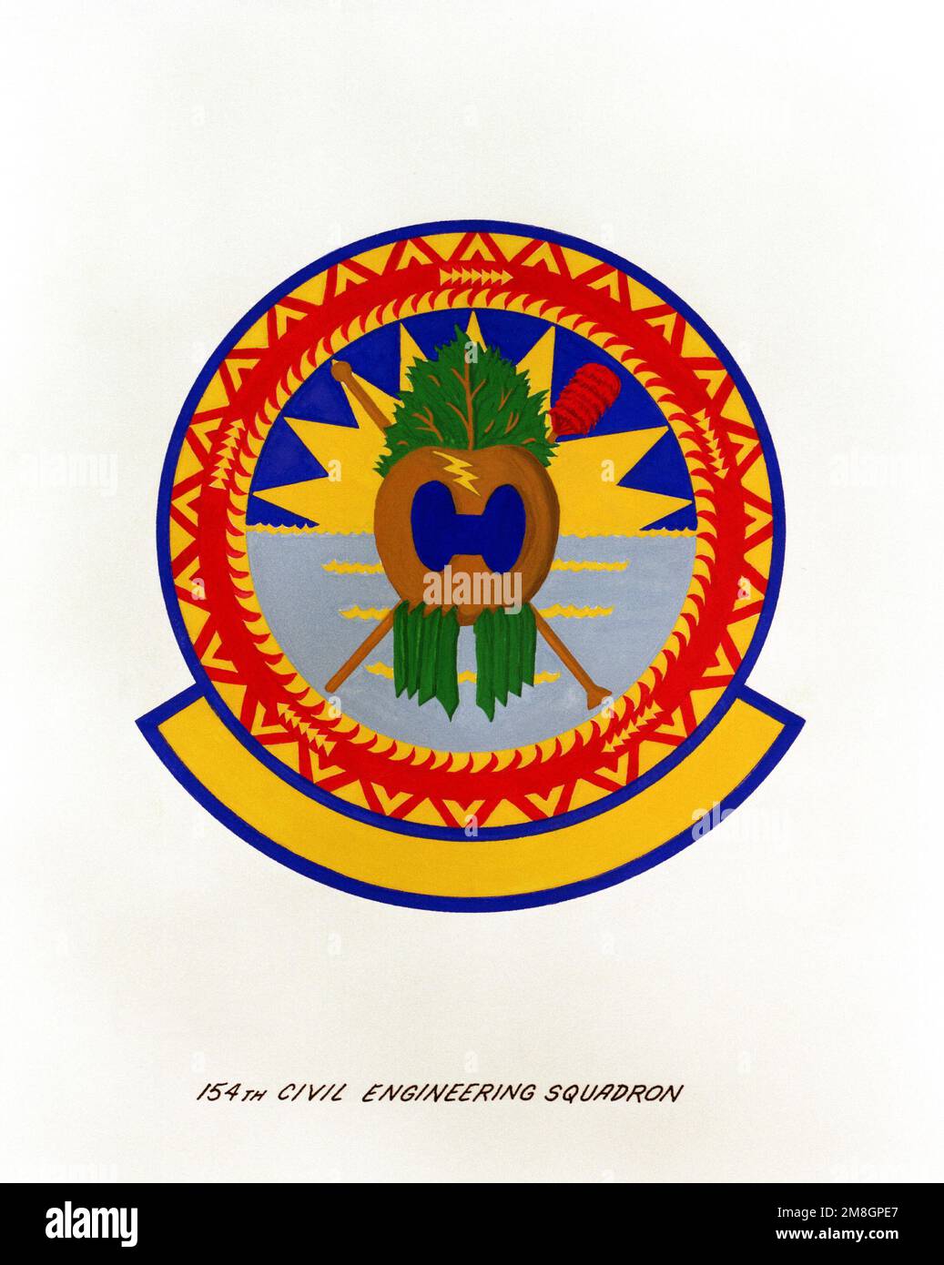 Approved insignia for: 154th Civil Engineering Squadron. Country ...