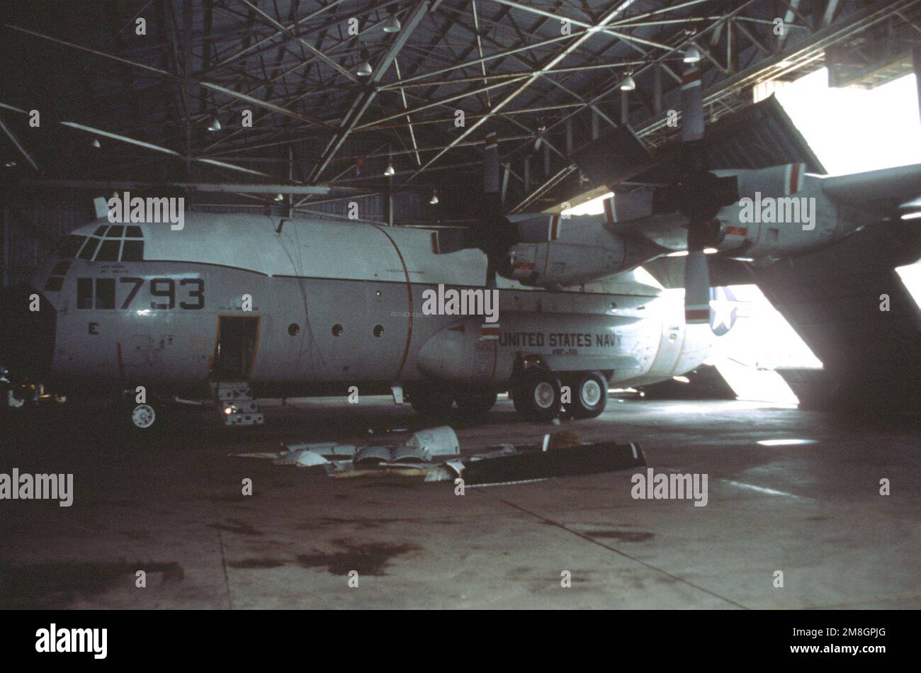 Hangers that housed ground equipment and a C-130 received heavy damage ...