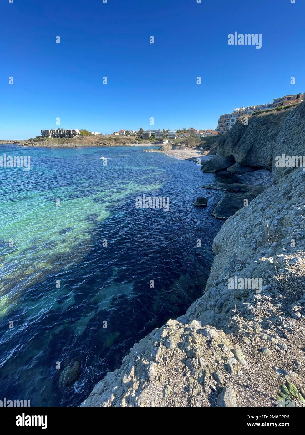 Shot rocky coastline water hi-res stock photography and images - Alamy