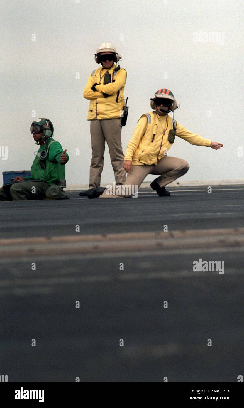 LT. Robin A. Erichsen, one of four catapult officers on the auxiliary ...
