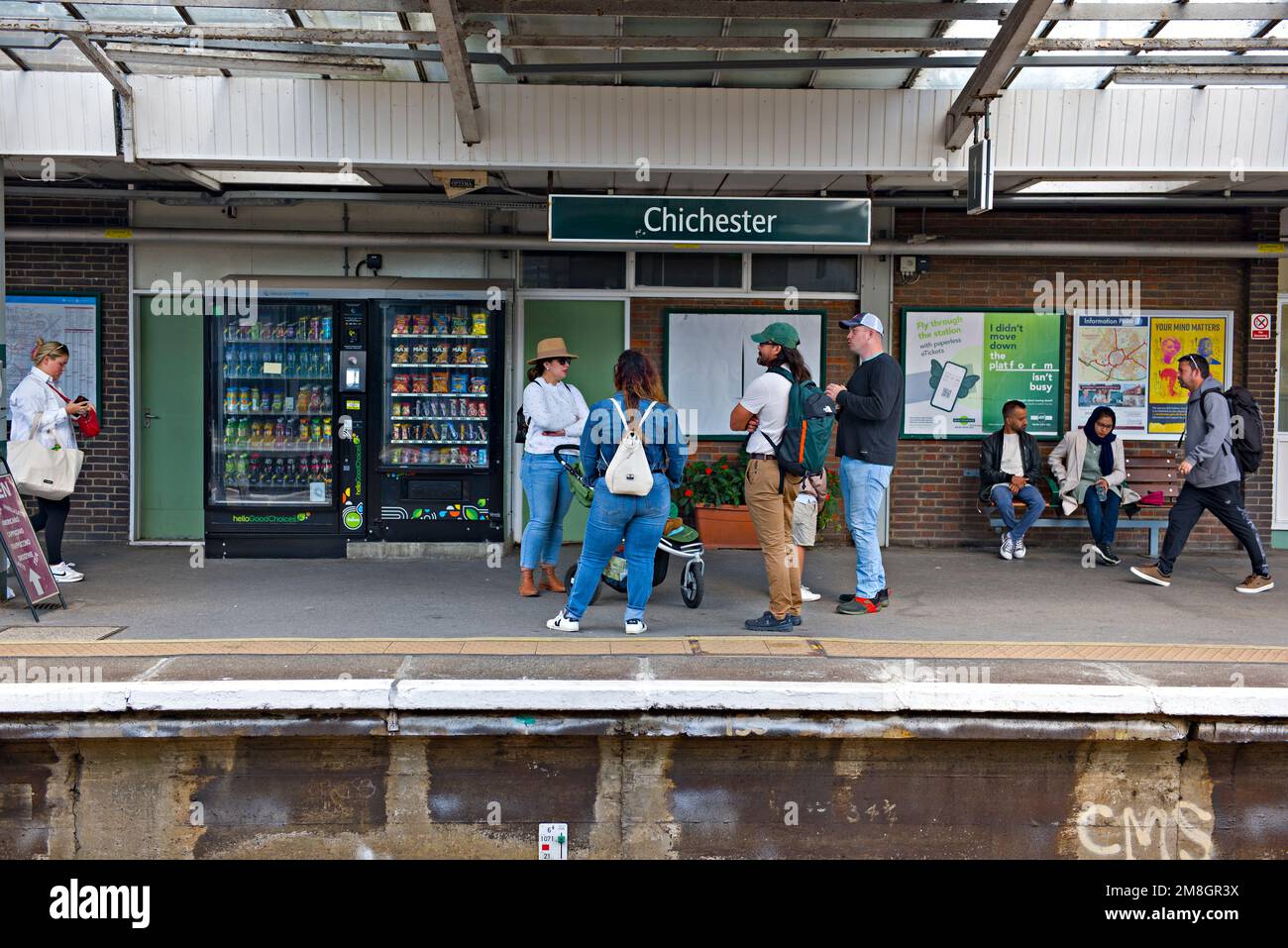 Chichester Railway Station, Chichester, West Sussex, England Stock ...