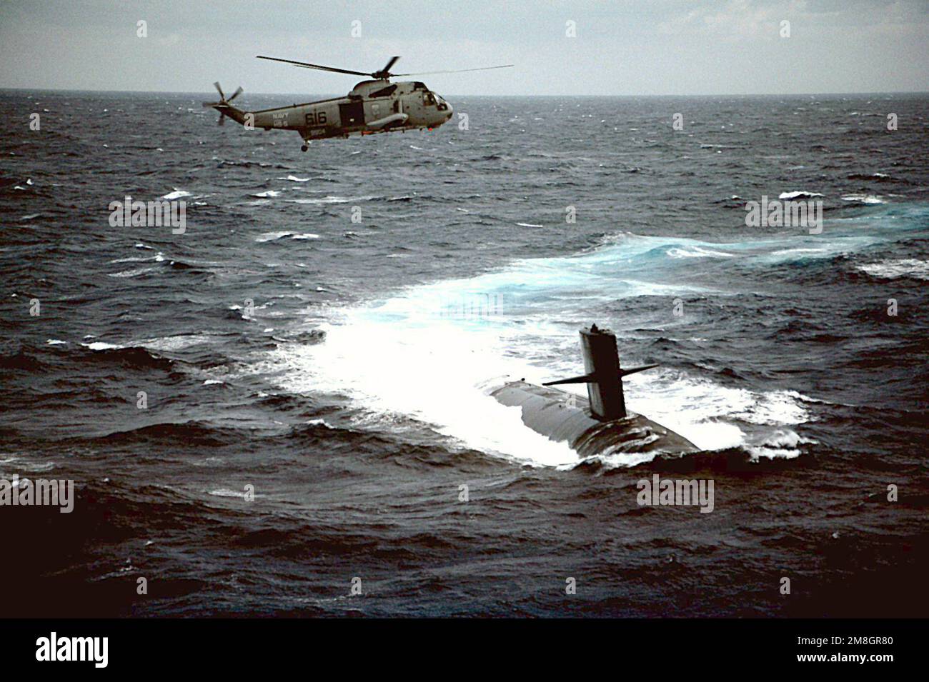 A Helicopter Anti-submarine Squadron 5 (HS-5) SH-3 Sea King helicopter ...