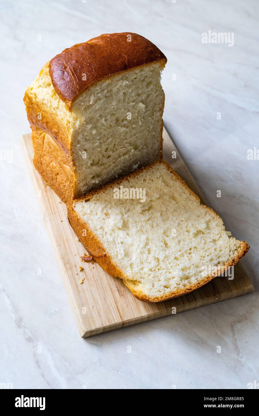 Shokupan Japanese Soft and Fluffy Bun loaf of Bread with Hokkaido Milk ...
