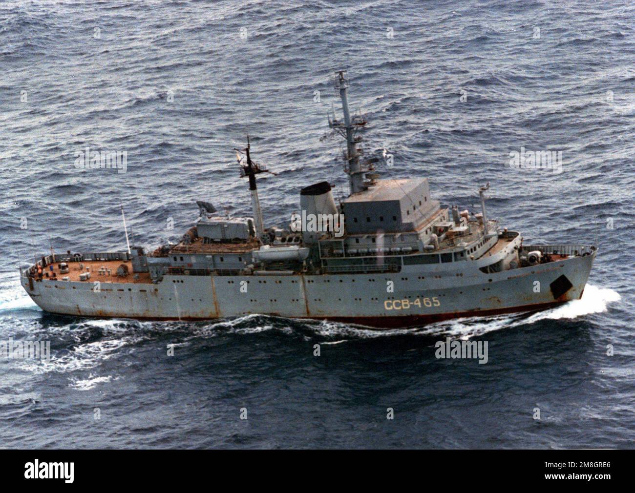 A starboard beam view of the Russian navy's Pacific Fleet Primorye ...