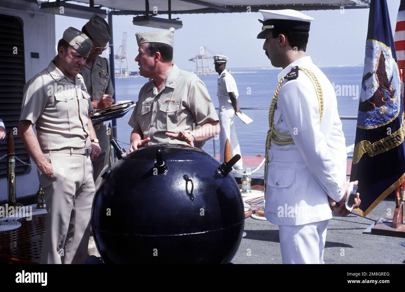 RADM Raynor A. E. Taylor, commander, U.S. Naval Forces, Central Command ...