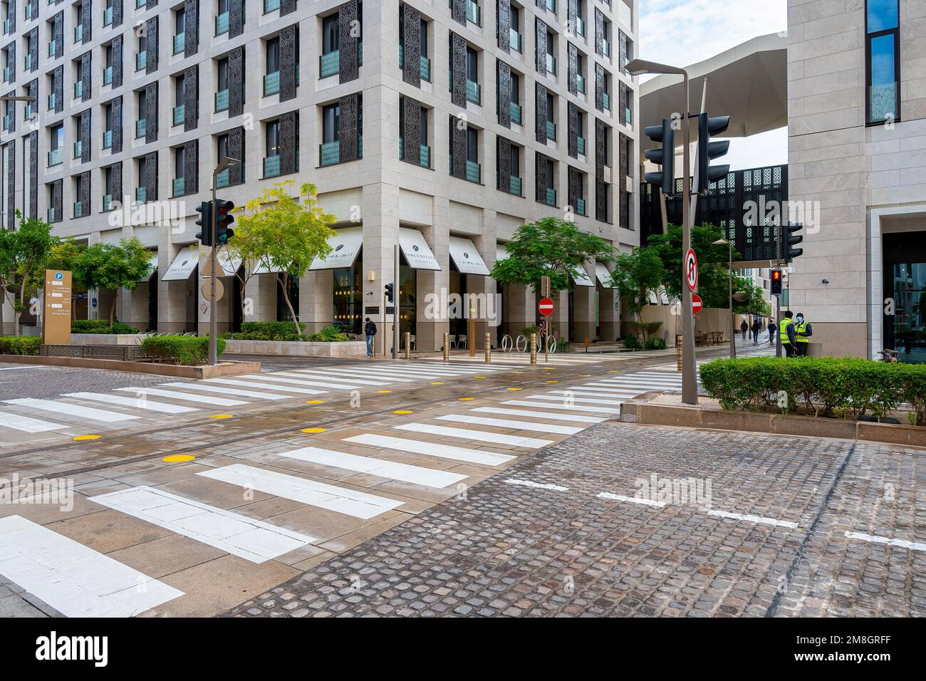 Building Architecture of Musheireb Downtown Doha Qatar Stock Photo - Alamy