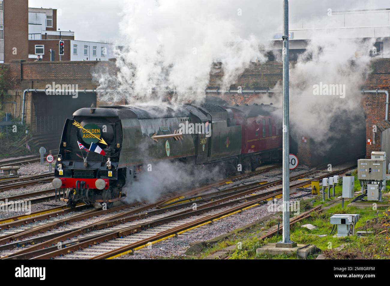 Preserved steam locomotive, Battle of Britain class no 34067 'Tangmere ...