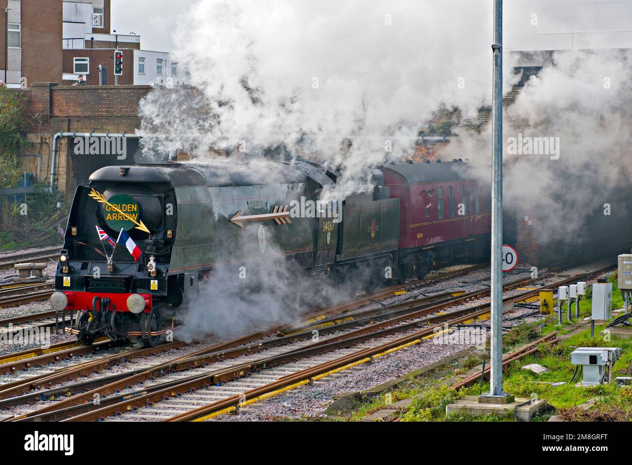 Preserved steam locomotive, Battle of Britain class no 34067 'Tangmere ...