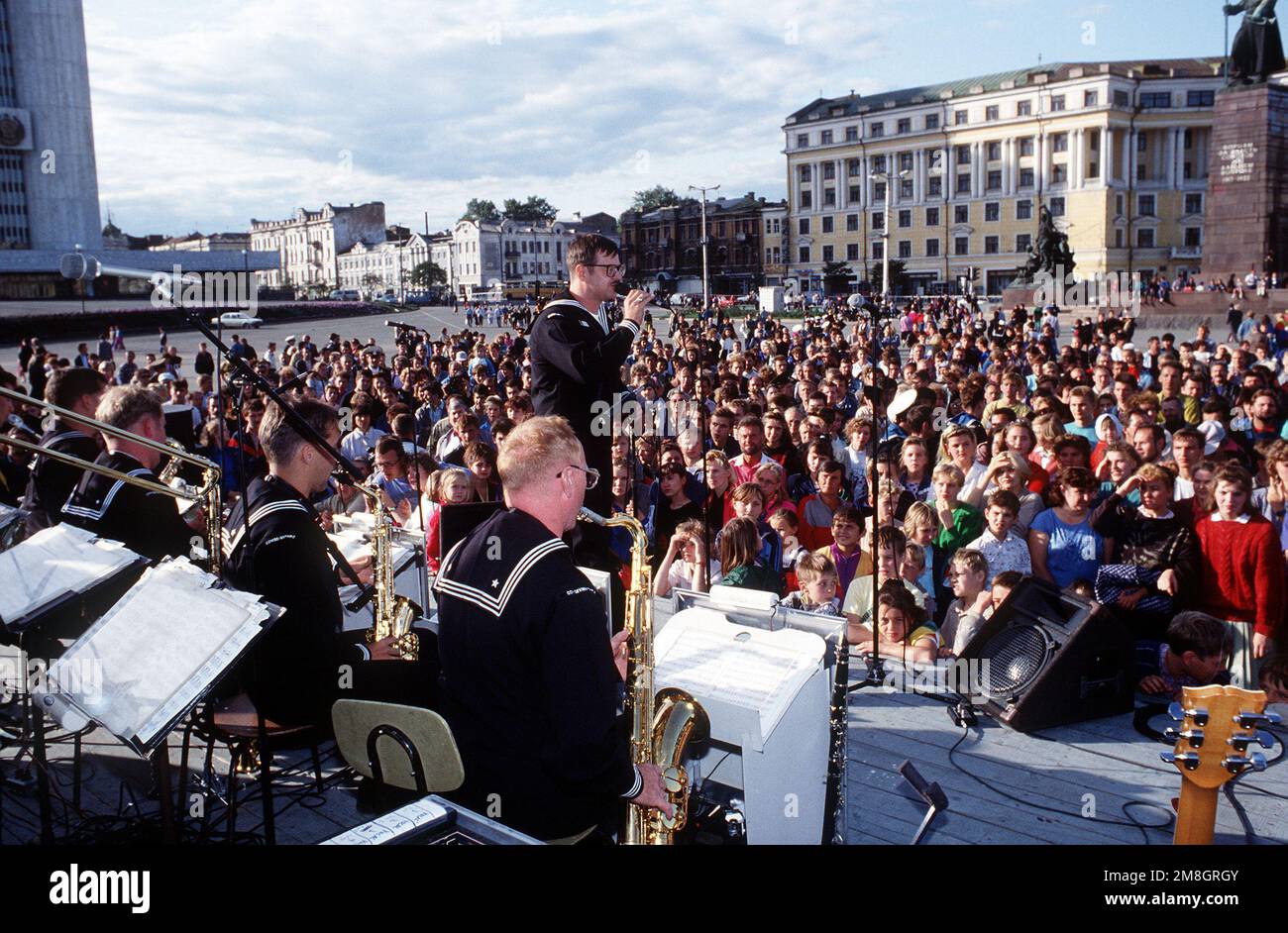 The Far East edition of the Commander, Seventh Fleet Band performs for ...