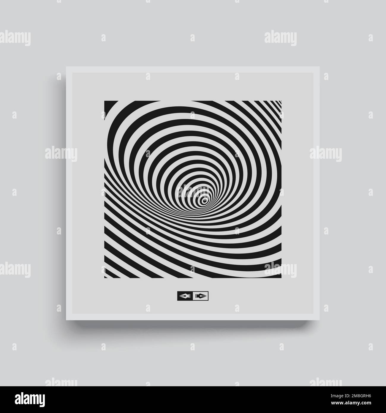 Black and white abstract striped background. Optical Art. Textbook ...