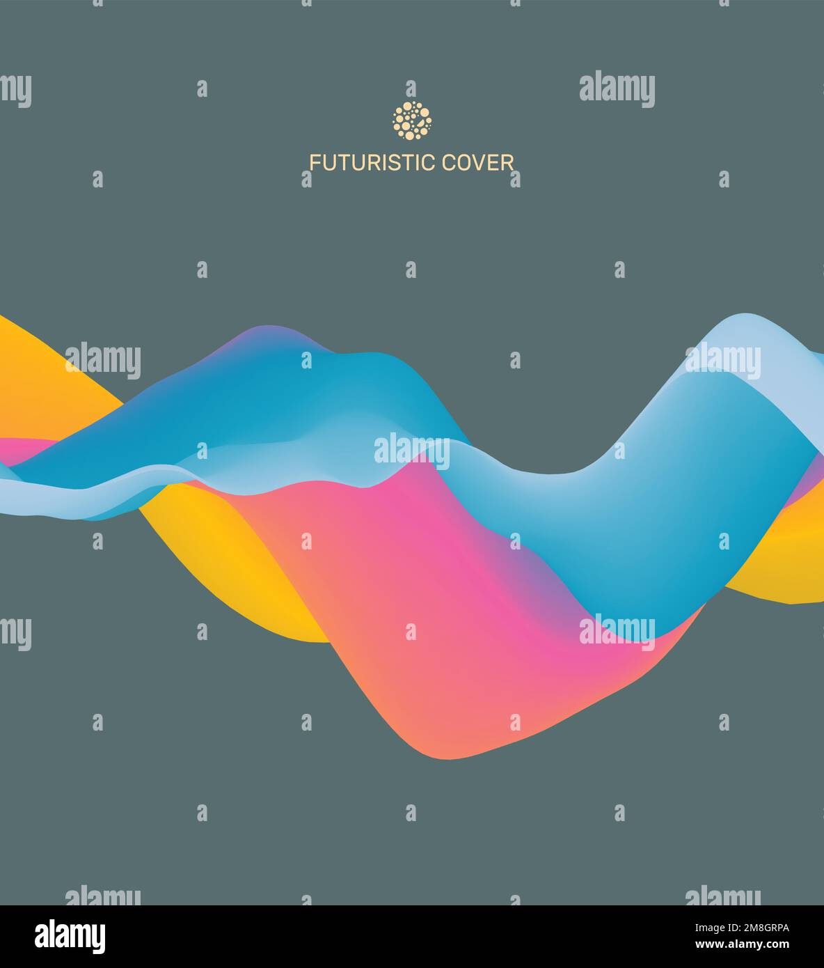 Abstract wavy pattern. Background for design. Vector Illustration Stock ...