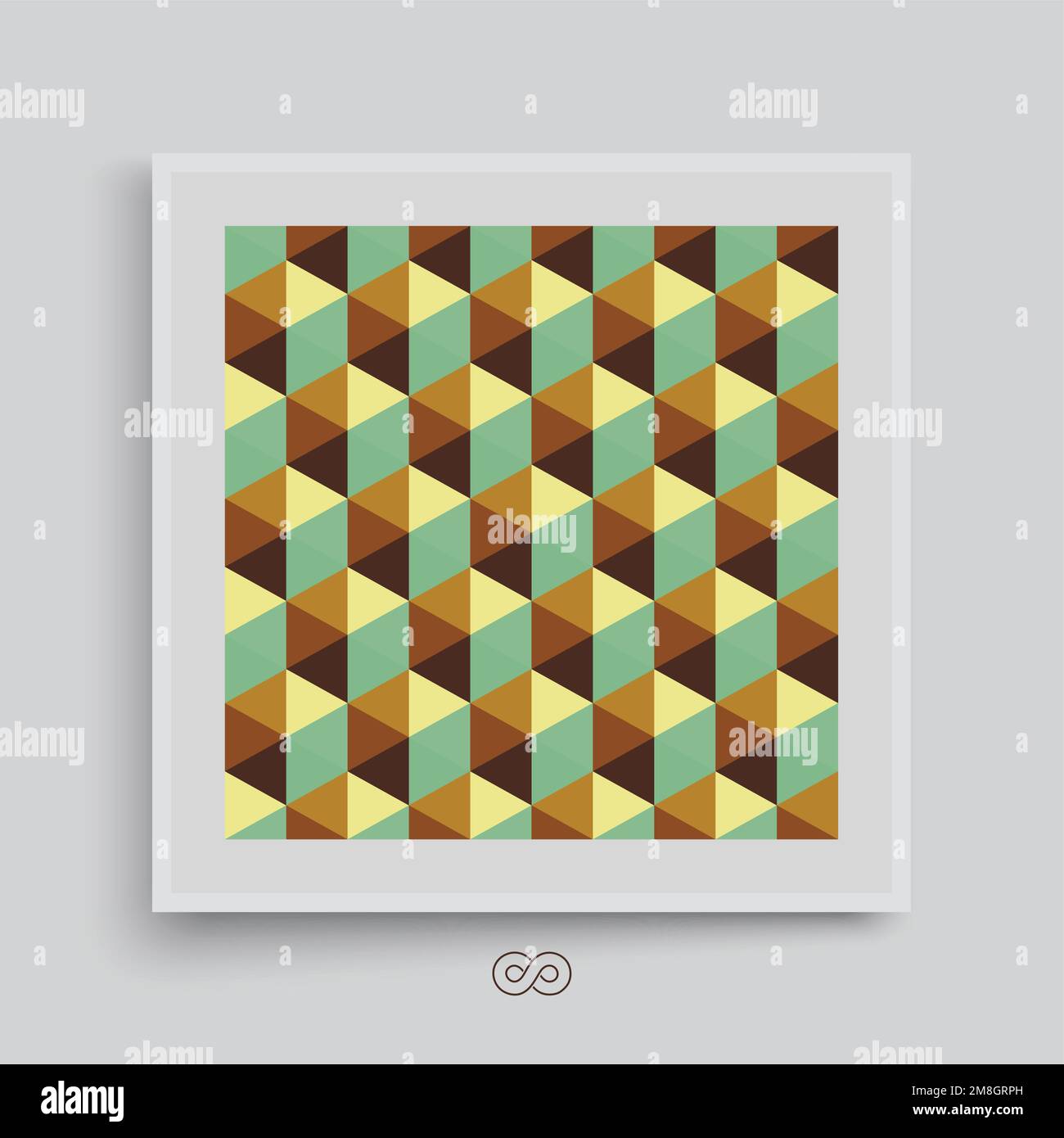 Hexagonal Lines Pattern Abstract 3d Background Textbook Booklet Or Notebook Mockup Business